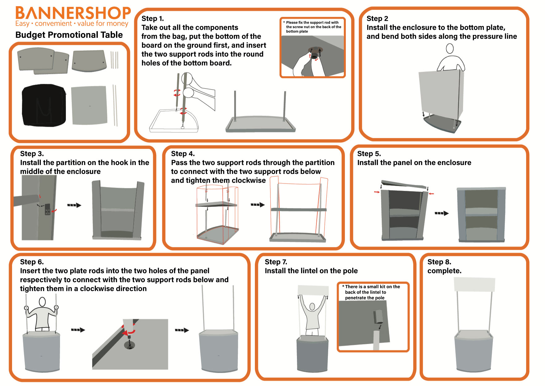 Promotional Table | Advertising Promo Table - BannerSHOP