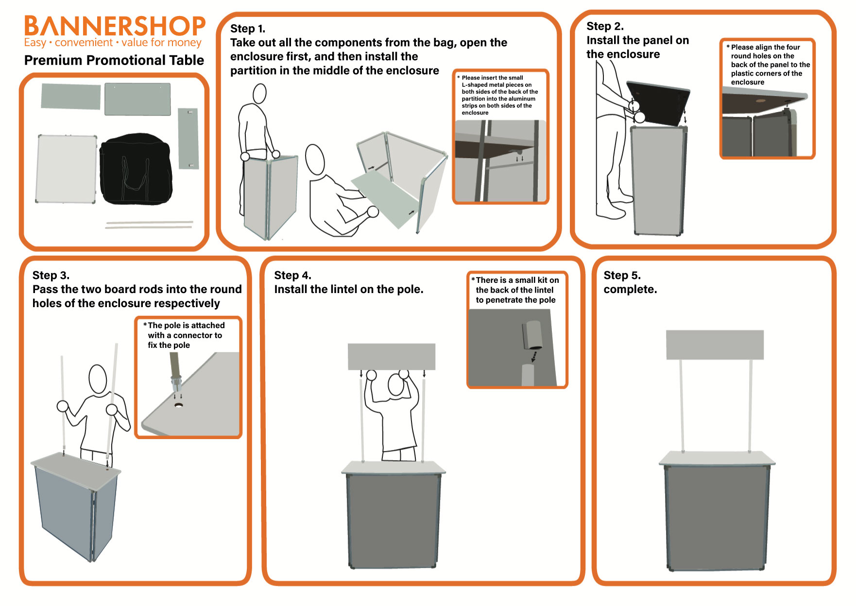 Promotional Table | Advertising Promo Table - BannerSHOP