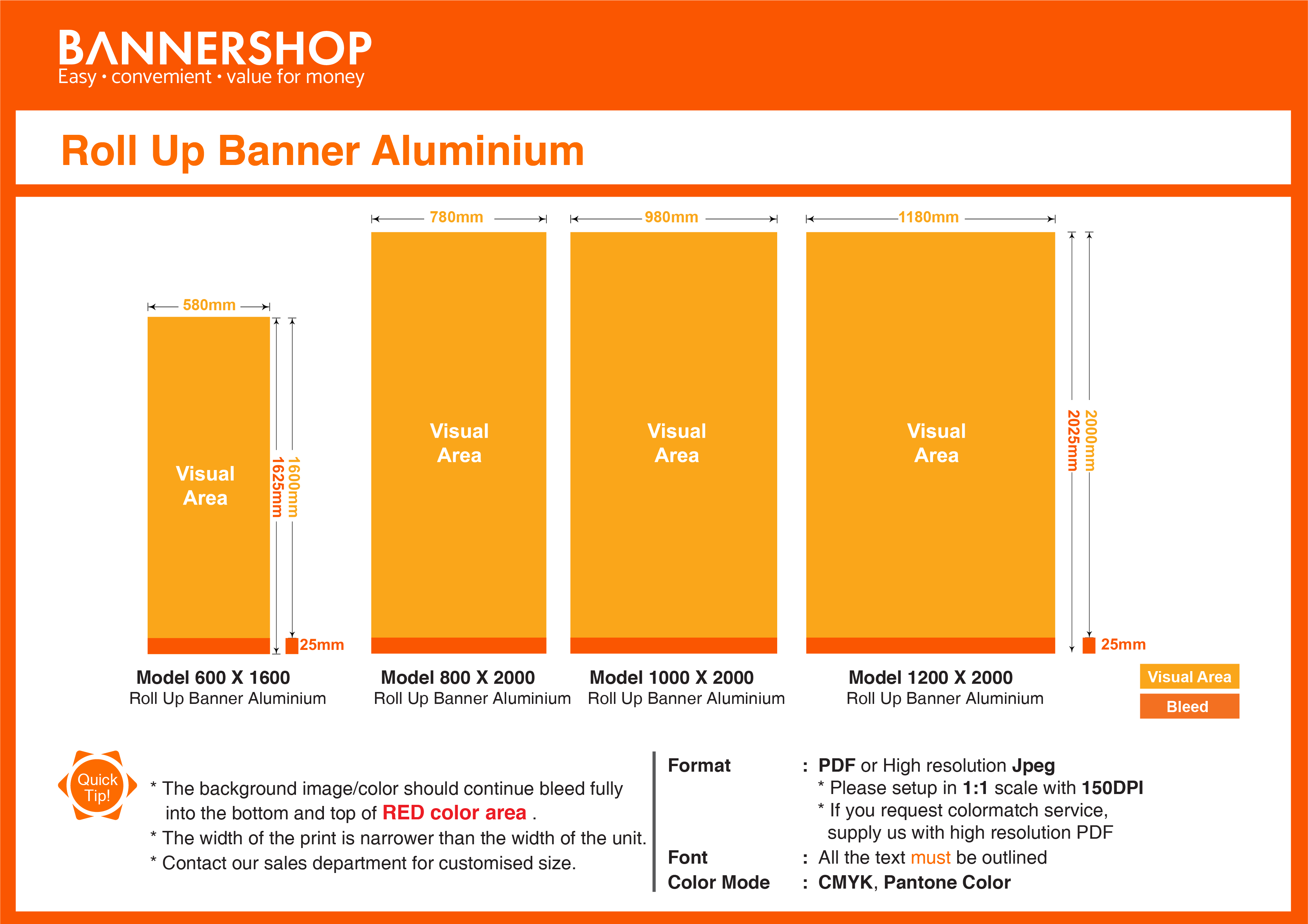 Roll up banner aluminium -BannerSHOP